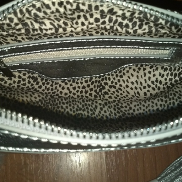 Emperia | Bags | Nwt Cute Silver Tone Vegan Wristletcrossbody | Poshmark